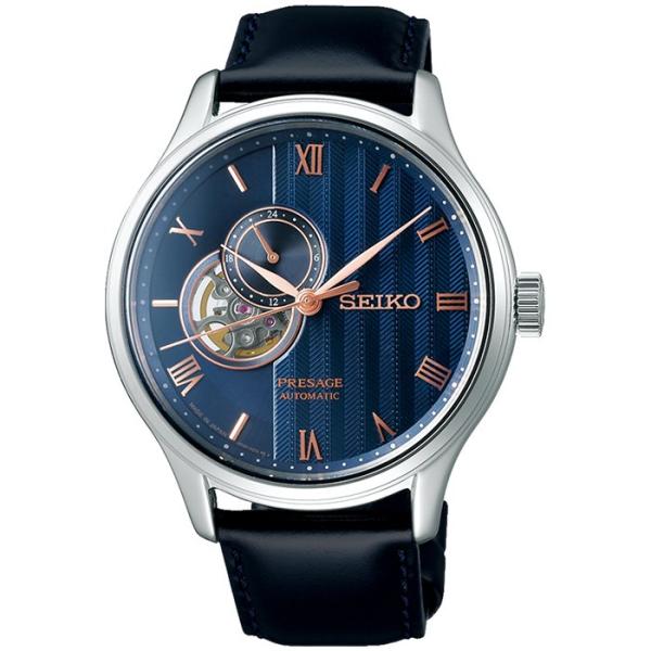 SEIKO[セイコー]PRESAGE[プレザージュ]ジャパニーズガーデン砂紋 メカニカル 自動巻◆日本庭園にインスピレーションを得た美しいダイヤルが魅力のデザインシリーズ。・日本庭園の砂紋をイメージした規則的な立体模様のダイヤルに、上面をわ...