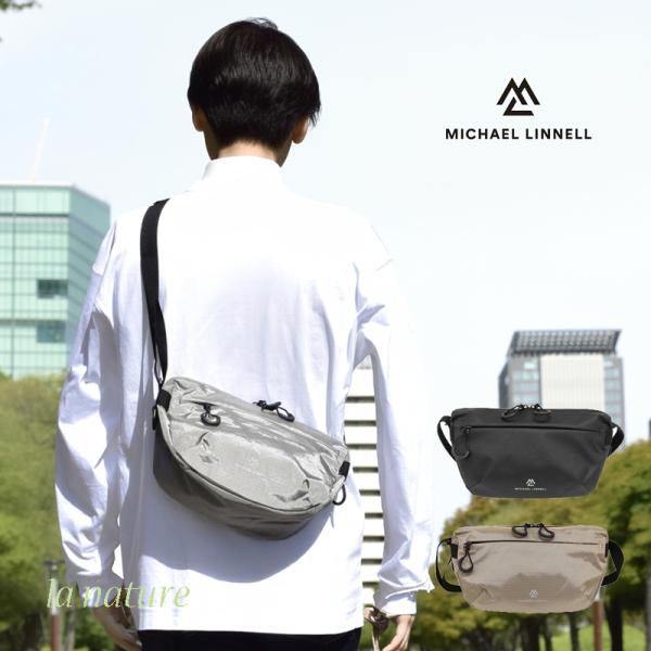 ブランド］MICHAEL LINNEL マイケルリンネル［品　名］ ショルダー バッグ［サイズ］本体： 約 W:約28cm×H:約18cm×D:約11cm・ショルダーベルト： 約70〜131cm［仕　様］・Wファスナー開閉式・外　側　ファス...