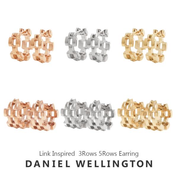 ブランド：DANIEL WELLINGTON/ダニエルウェリントンモデル：Link Inspired  3Rows 5Rows Earring◆カラー / サイズ (品番)Rose Gold / 3Rows(DW00400959)Rose ...