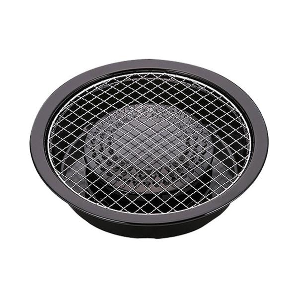 サイズ：直径290×高さ66mm (焼網直径約250mm) 重量 約940g、素材：焼網:スチール (メッキ加工) 受け皿:スチール (ホーロー加工)、仕様：、付属品：焼網2枚入り、保証期間：1年間