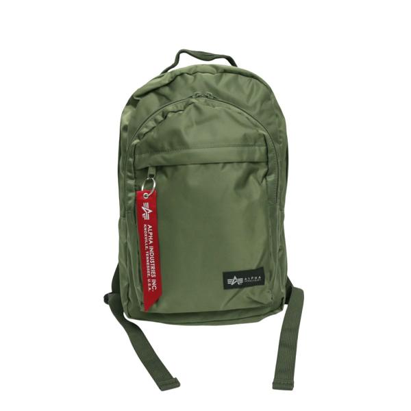 サイズ：(約)H35cm×W24cm×D12cm、素材：表側：ナイロン、内側：ポリエステル、仕様：ファスナー開閉、前面：ファスナーポケット×2、内側：ファスナーポケット×1、カラー：VINTAGE GREEN(カーキ)