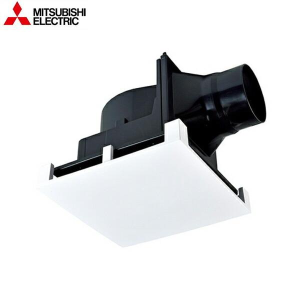 三菱電機[MITSUBISHI] ダクト用換気扇 天井埋込形VD-10ZVEC7-FP24時間換気機能付サニタリー用DCブラシレスモーター搭載定風量タイプ消音形風圧式シャッター接続パイプ：Φ100mm埋込寸法：180mm角ボディ：プラスチッ...