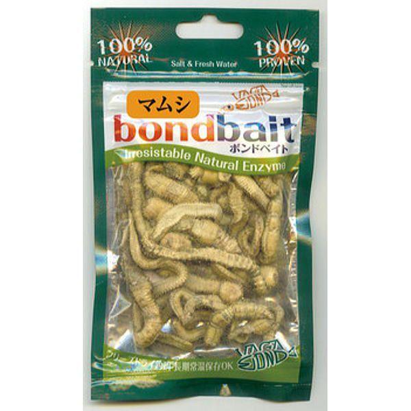 ボンドベイト（bondbait）は高品質・高栄養の生エサをフリーズドライ製法によって真空凍結乾燥させた100％天然成分の釣り餌です。投げ釣りで抜群の威力を発揮するマムシは、強烈な匂いを発する事から愛用者が多いのですが、活き餌の確保が難しく長...