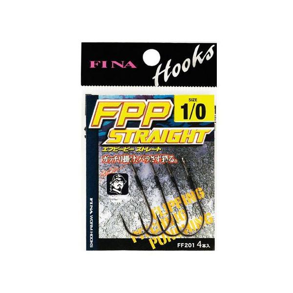【FINA  FPP STRAIGHT】ストロングスタイルのヘビーカバー専用ストレートフックとして、並木理論に基づいて細部までこだわったフック。『FPP STRAIGHT(FPP ストレート)』が登場。特長は、隙間をなくしたラインアイが結び...