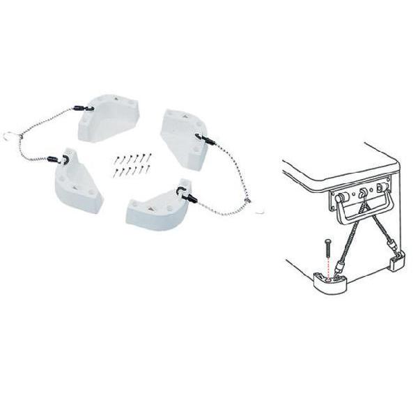 クーラーボックス用のマウントキットです。図のようにセットします。■取付けネジ穴(12個):Φ4.5mm