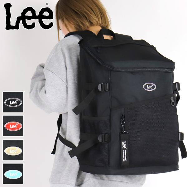 ◇商品：Lee(リー) スクエアリュック 320-4931◇ディティール：・サークルロゴとチャームがアクセントになったスクエアリュック。・容量32Lの大容量。普段使いやもちろん通勤、通学、旅行、スポーツシーンなど幅広く活躍！・リフレクター付...