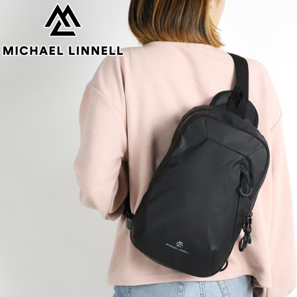 ■MICHAEL LINNELL(マイケルリンネル)　ボディバッグ　MLAC-30・軽量＆撥水＆耐久性を備えたタフさが魅力。幅広いシーンで活躍する都会的でオシャレなデザインのボディバッグ。・ナイロン布に耐水圧 2000mm 以上(一般的な傘...