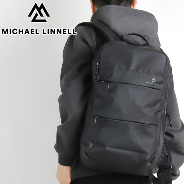 ■MICHAEL LINNELL(マイケルリンネル) A.R.M.S(アームズ) バックパック MLAC-35・軽量＆撥水＆耐久性を備えた都会的でオシャレなデザインのバックパック。・ナイロン布に耐水圧 2000mm 以上(一般的な傘の約10...