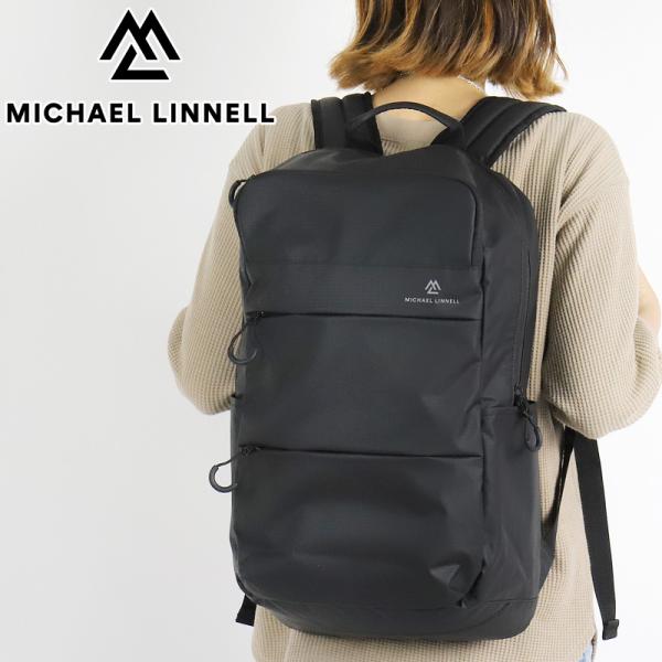■MICHAEL LINNELL(マイケルリンネル) A.R.M.S(アームズ) バックパック MLAC-35・軽量＆撥水＆耐久性を備えた都会的でオシャレなデザインのバックパック。・ナイロン布に耐水圧 2000mm 以上(一般的な傘の約10...