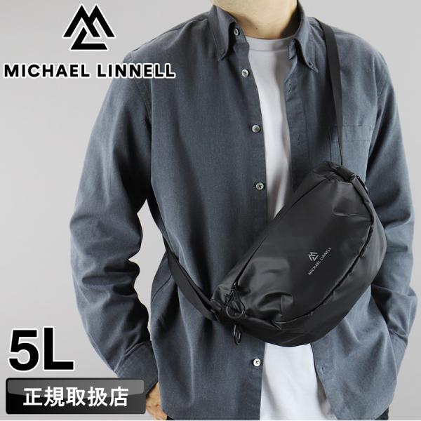 ■MICHAEL LINNELL(マイケルリンネル)　ミニショルダーバッグ　MLAC-38・軽量＆撥水＆耐久性を備えたタフさが魅力。幅広いシーンで活躍するミニショルダーバッグ。・都会的でオシャレなデザイン。・ナイロン布に耐水圧 2000mm...
