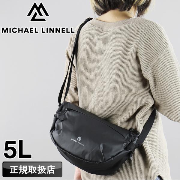 ■MICHAEL LINNELL(マイケルリンネル)　ミニショルダーバッグ　MLAC-38・軽量＆撥水＆耐久性を備えたタフさが魅力。幅広いシーンで活躍するミニショルダーバッグ。・都会的でオシャレなデザイン。・ナイロン布に耐水圧 2000mm...