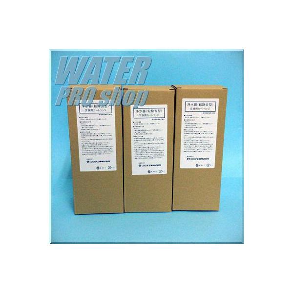 メーカー名：コロナ工業浄水カートリッジタイプ：鉛除去タイプろ過材の種類：銀添加粒状活性炭残留塩素除去能力：30ppmトンセット内容：交換用浄水カートリッジ×1本セット数：3セット対応機種：ヘルシータイム他、コロナ工業浄水器アルカリイオン整水...