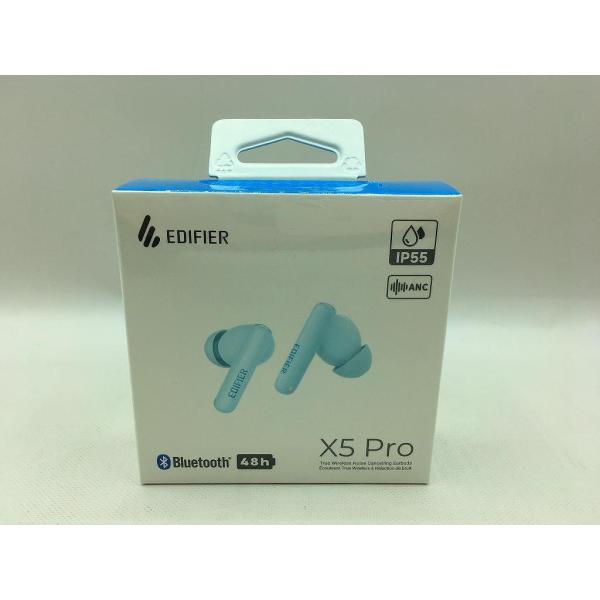 エディファイアEdifierワイヤレスヘッドホンX5Pro10mmダイナミックドライバーはチタンコート振動版を採用ANCノイズキャンセリング＆外音取り込みIP55の防塵・防水機能カラー：ブルー年式：2024年発売付属品：完備※主な付属品を記...