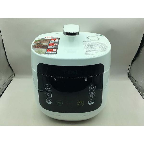 シリアル番号：0425ティファールT-fal電気圧力鍋CY351使用感のない美品です時短料理から本格料理まで役立つ1台12役！ムラなく熱が伝わる「球状の煮込み鍋」圧力調理だから抜群のタイムパフォーマンス年式：2025年付属品：AC/カップ/...