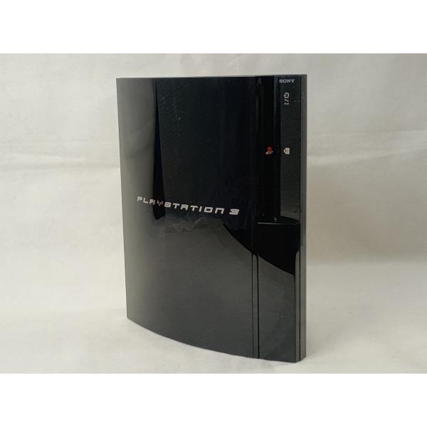 PS/PS2のソフトも動くPS3初期型です。HDD２０GB内蔵※別売りメモリーカードアダプタ付き付属品：元箱,電源ケーブル,LANケーブル,RCAケーブル,,ワイヤレスコントローラー,コントローラー用USBケーブル※主な付属品を記載するよう...