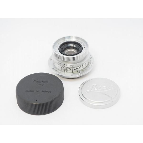 シリアル番号：1016163ライカ単焦点レンズSummaron3.5cm/F3.5(沈胴式)L39マウント単焦点レンズ外観：スレがわずかにありますが比較的にきれいです。レンズ内：強い光を当てるとクモリ、小カビ混入が確認できました。動作：ピン...