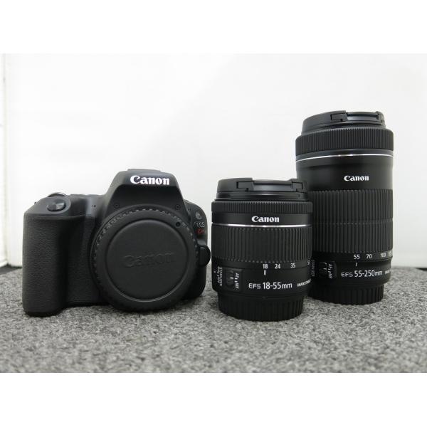 シリアル番号：041070028594/5612009120/5641102971【付属レンズ】標準ズームレンズ「EF-S18-55mmF4-5.6ISSTM」望遠ズームレンズ「EF-S55-250mmF4-5.6ISSTM」【主な仕様】レ...