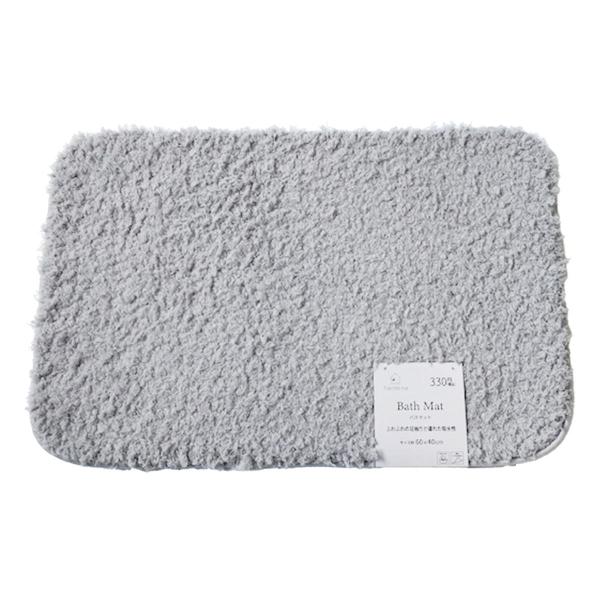 ふわふわの毛並みが特徴のバスマットです。【サイズ】約60×40cm【材質】ポリエステル100％、ポリウレタン、塩化ビニル樹脂【JAN】4526112415236【パッケージサイズ】600×400×6mm【関連キーワード】