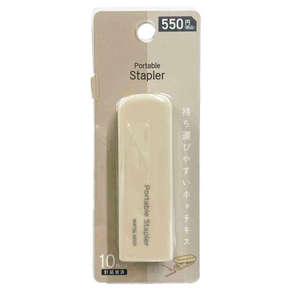 【アイテム説明】こちらのアイテムは、持ち運びやすいホッチキス。おしゃれなベージュ。10号針10枚綴じ可能【材質】ABS、POM、スチール【JAN】4526112492596【パッケージサイズ】47×19×116mm【関連キーワード】文具/ホ...