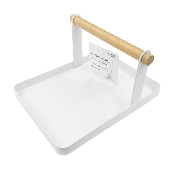 おたまなどを立てかけられる ・調理中にも便利!【サイズ】約H10×W14×D18.5cm【材質】鉄、天然木 、シリコーンゴム【JAN】4526112499908【パッケージサイズ】約100×140×185mm【関連キーワード】