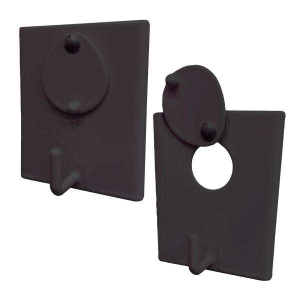 スチール製の玄関扉に簡単取り付け、どんなインテリアにもなじむシンプルデザイン、鍵や小物を掛けられるフック付き【サイズ】約H6×W5×D2.1cm【材質】スチール、磁石【JAN】4526112624324【パッケージサイズ】90×50×41m...