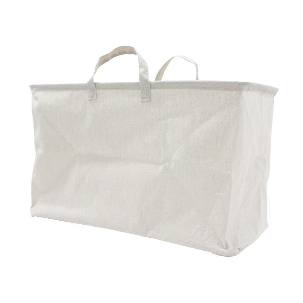 お部屋のインテリアを邪魔しない天然素材を感じるナチュラルな収納バスケット。【サイズ】約520x260x320mm。【材質】ポリエステル、綿、PEフィルム、鉄【JAN】4526112699605【パッケージサイズ】575×310×40mm【関...