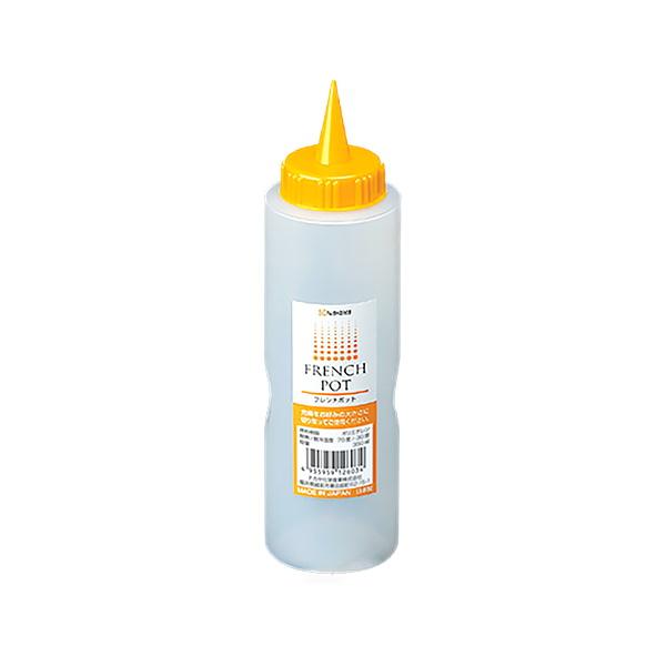 こちらの商品ページは大量購入・まとめ買い専用ページです。こちらの商品は、蓋の先をカットして使うフレンチポットです。ドレッシングや液体調味料入れとして、カラーはイエロー、グリーン、レッドの３種類。ミニタイプで180ml用もあります。【容量】3...