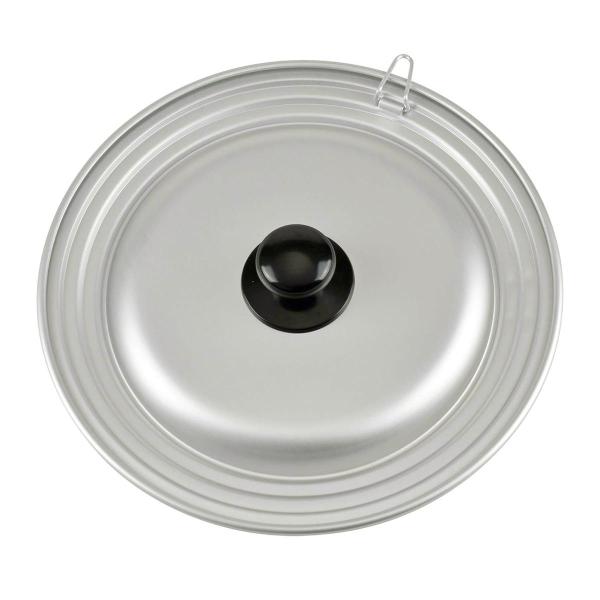 食洗器使用可。22cm、24cm、26cmの3サイズに使えます。軽くて扱いやすいアルミ製。吊るし収納に便利なフックが付いています。【材質】アルミ（アルマイト加工）【JAN】4903779477799【パッケージサイズ】315×296×37m...