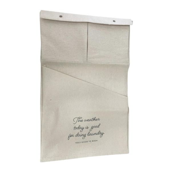 ピンチハンガーの収納に【サイズ】約幅40cm×高さ70cm【材質】表地/ポリエステル75.3%、綿17.1%、レーヨン5.7%、ナイロン1.9%、裏面コーティング/ポリエチレン【JAN】4535792435908【パッケージサイズ】450×...