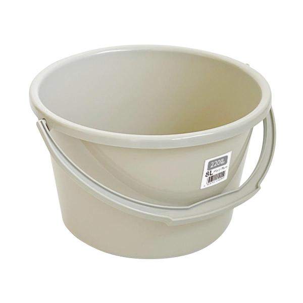 使いやすいサイズの8Lバケツ。色:グレー【サイズ】約314x185mm【材質】ポリプロピレン【JAN】4958702240049【パッケージサイズ】195×315×290mm【関連キーワード】