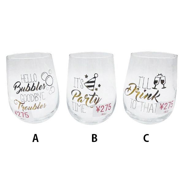 【アイテム説明】たっぷり475mlのデコレグラスです。そこが丸型で、パーティのイラストが入っていて華やか！カジュアルにお使いいただけます。家庭用食器洗乾燥機可・電子レンジ不可・オーブン不可・直火不可・急冷急熱不可。種類はABCの３種類ご用意...