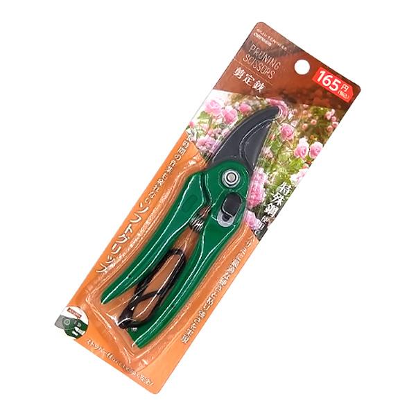 【アイテム説明】庭木の剪定、盆栽の小枝、野菜の収穫等園芸用にご使用ください。日本製です。【サイズ】全長　約180mm【材質】鉄　ポリプロピレン【JAN】4943273710008【パッケージサイズ】143×80×15mm【関連キーワード】剪...