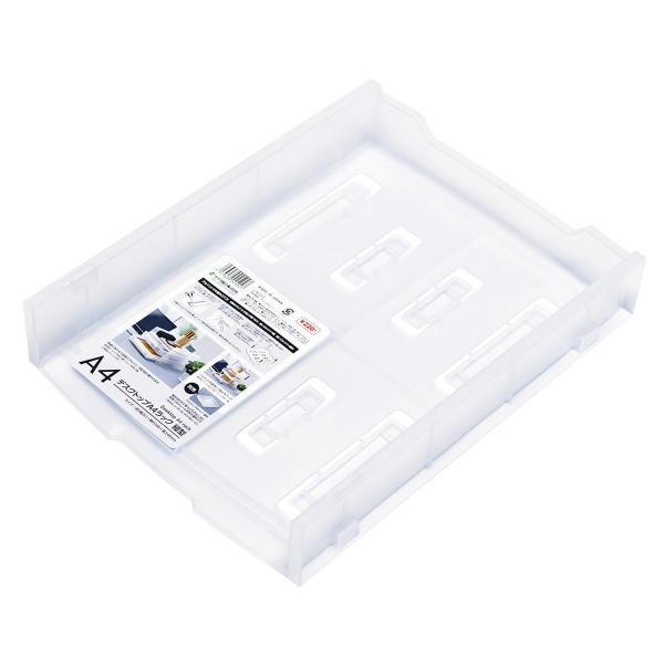 収納力抜群なA4サイズのラック。A4ファイルやA4サイズの書類が収納できる。書類の整理に最適。用途や場所にあわせて自由にアレンジ可能。2段、3段と増やせる。付属のジョイントで高さが選べる。別売りのデスクトップA4トレー縦型と併せて使用可能。...