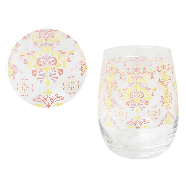 【アイテム説明】コロンとしたフォルムがかわいい、約400mlたっぷりサイズのガラスタンブラーです。花柄のプリントも爽やかでかわいく、普段使いのグラスにいいですね。電子レンジ・食洗機・オーブン不可。【サイズ】直径8×高さ10.5cm【容量】4...