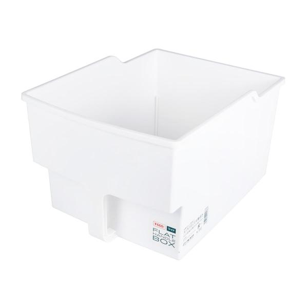 パントリーや吊り戸棚での出し入れが簡単にできるハンドル付ボックス。まとめて揃えると戸棚の中がスッキリ整理。持ち手が下に付いているので高い場所でも引き出しやすくなる。ワイドタイプ。【材質】ポリプロピレン【JAN】4973430025867【パ...