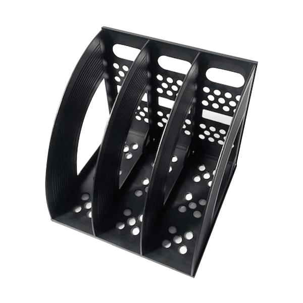 3連タイプのブックスタンドです。書類や本の整理に便利です。【サイズ】組立サイズ：約23.5×25.5×23.5cm【材質】ポリスチレン【JAN】4986614273381【パッケージサイズ】240×250×23mm【関連キーワード】