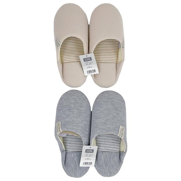 軽くておしゃれなバブーシュタイプのホームスリッパです。【サイズ】約26cm【材質】ポリエステル、EVA樹脂【JAN】4580682880351【パッケージサイズ】260×210×75mm【関連キーワード】