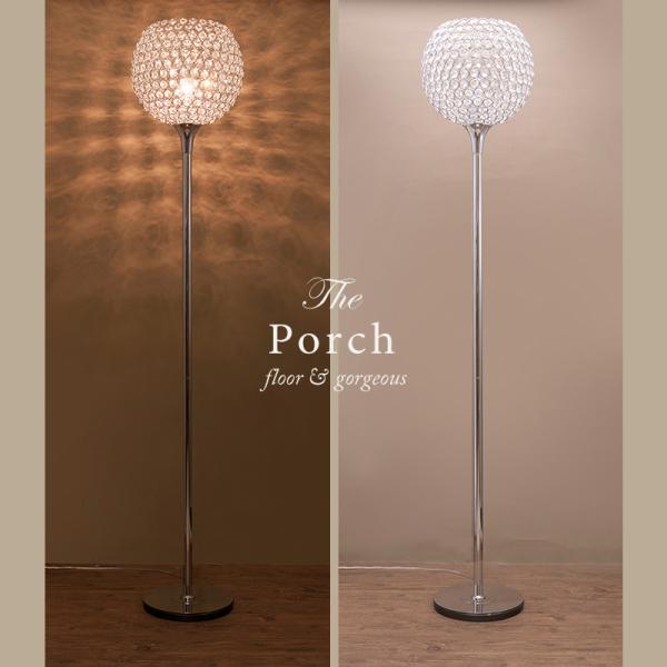 きれいに並んだ円型クリスタルパーツがきらめくゴージャスな1灯のフロアランプ。中間にフットスイッチがあり、ON/OFFが手軽に行えます。■サイズ・容量本体：約Φ30 x H158 cm（コードの中間にフットスイッチ付き）重量：約6kg電球：E...