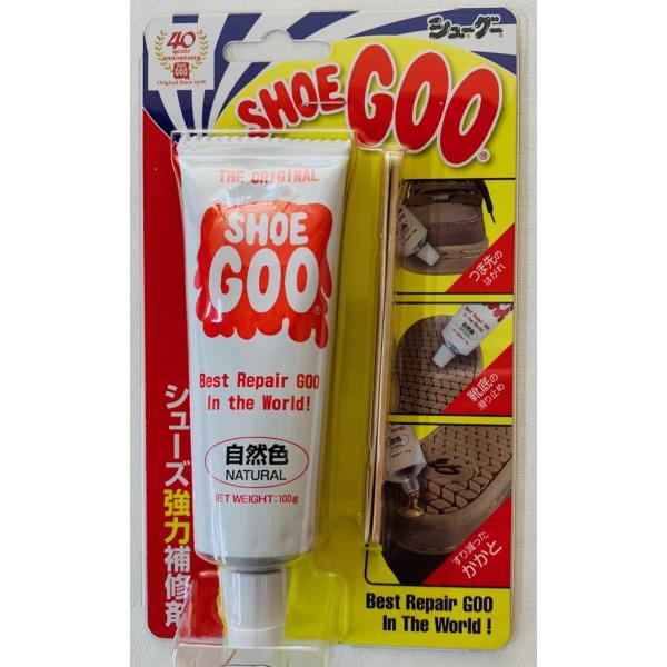 すり減ったカカト部分の補修に。つま先の剥がれ、靴底の滑り止めに。使用できる素材：ゴム・天然皮革・合成皮革・布など成分：未加硫炭化水素樹脂、合成ゴム、テトラクロロエチレン内容量：100ｇ
