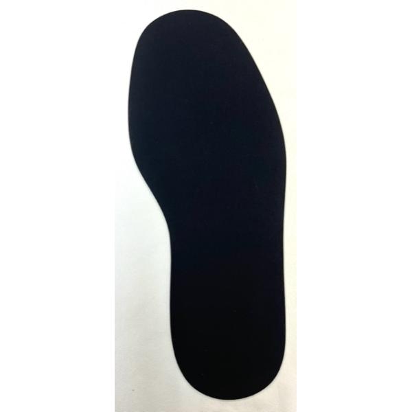 製靴材料　中底用スポンジ黒色　厚さ2ｍｍサイズ巾12cm長さ30.5cm1足セットになります。