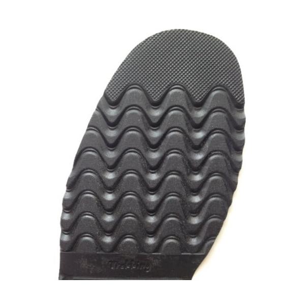 製靴材料　ゴム半貼り（トレッキング）#4黒色　厚さ5ｍｍ2サイズ巾12長さ18cm1足セットになります。ワークブーツ・登山靴・トレッキングシューズの修理・製作におすすめです。