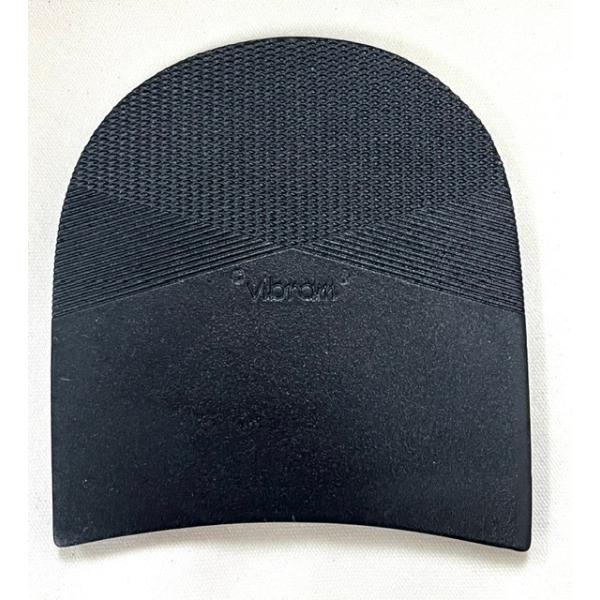 製靴材料　ゴムヒール（ビブラム5350）黒　厚さ6ｍｍ　No40サイズ巾9.5長さ10.6cm1足セットになります。　修理・製作におすすめです。
