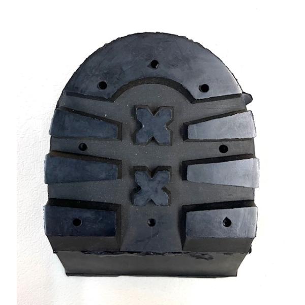 製靴材料　ゴムヒール（パトロールヒール）黒.茶色　厚さ22ｍｍ　サイズ巾7.5長さ9.3cm1足セットになります。パトロールソール用ヒール　　在庫限りにつき、アウトレット価格にて販売します。ワークブーツ・登山靴・トレッキングシューズの修理・...