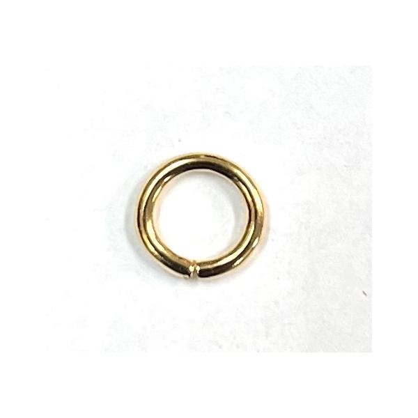 ウォレットチェーンや手紐のつなぎに。サイズ　内径/6ｍｍ線径/1.5ｍｍ写真　左端です