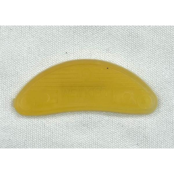 製靴材料　ウレタン樹脂スケルトン　厚さ3ｍｍ　サイズ巾53ｍｍ高さ19ｍm　修理・製作におすすめです。すりへったカカトの修理におすすめです。釘別売りととなります。写真：下段右端です。