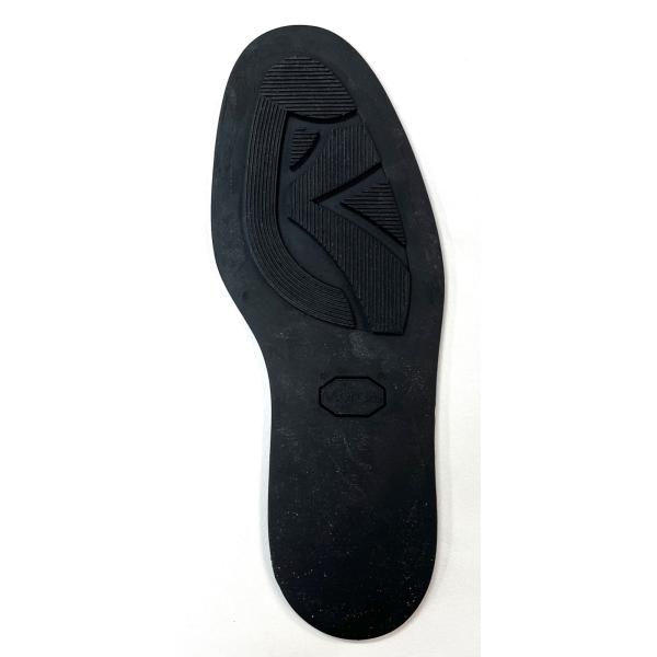 製靴材料　ゴム本底（ビブラム2870）黒色　厚さ5ｍｍ　9/10サイズ長さ32cm　11/12サイズ長さ33.5cm1足セットになります。在庫限りにつき、アウトレット価格にて販売します。修理・製作におすすめです。【ビブラム5870ヒール（厚...