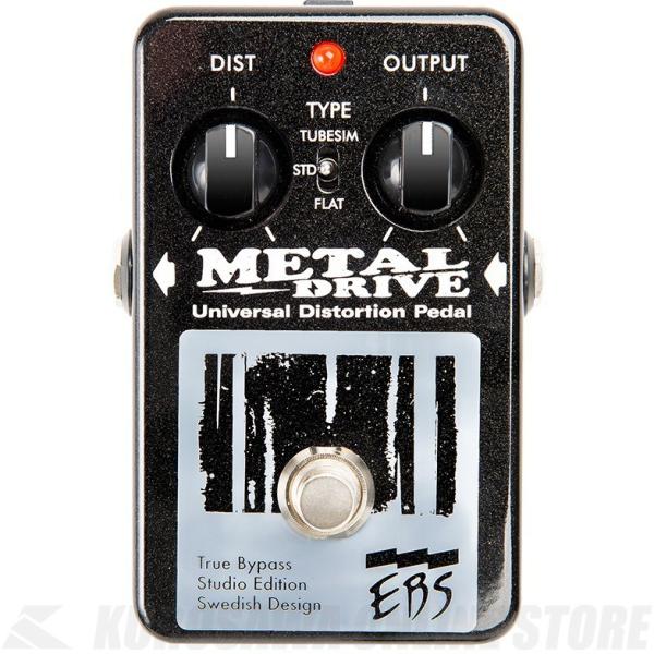 EBS MetalDrive Studio Edition - Universal “High-Gain” Distortion PedalMetal Driveは、チューブシミュレーションとスタンダード、フラットの3タイプのディストーショ...