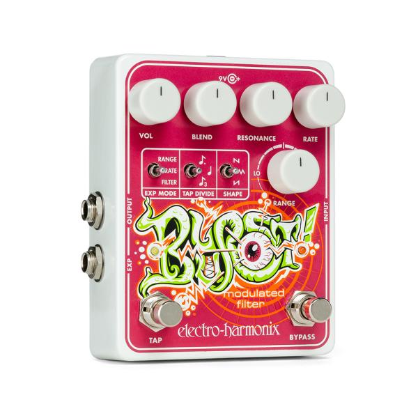 特徴レゾナンスの調節が可能なアナログ・ローパスフィルターを搭載3つの波形フォーム：三角波/上昇のこぎり波/降下のこぎり波モジュレーションのRATEはRATEノブまたはタップ・フットスイッチとタップ分割トグルスイッチ(4分/付点8分/3連から...