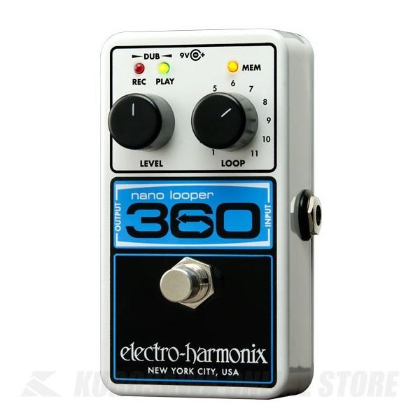 ●Nano Looper 360 LooperNANO LOOPER 360はコンパクトかつ手頃なペダル・ルーパーで、360秒のループレコーディングタイムを持ち、11トラックのループ設定・保存が可能です。●Specification360秒...