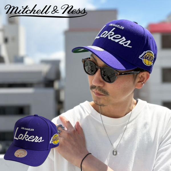 Mitchell&amp;Ness ミッチェル&amp;ネス NBA LOS ANGELES LAKERS ロサンゼルス レイカーズ キャップ ベースボールキャップ バスケットボール バスケ 帽子 ぼうし メンズ レディース ブランド カジ...